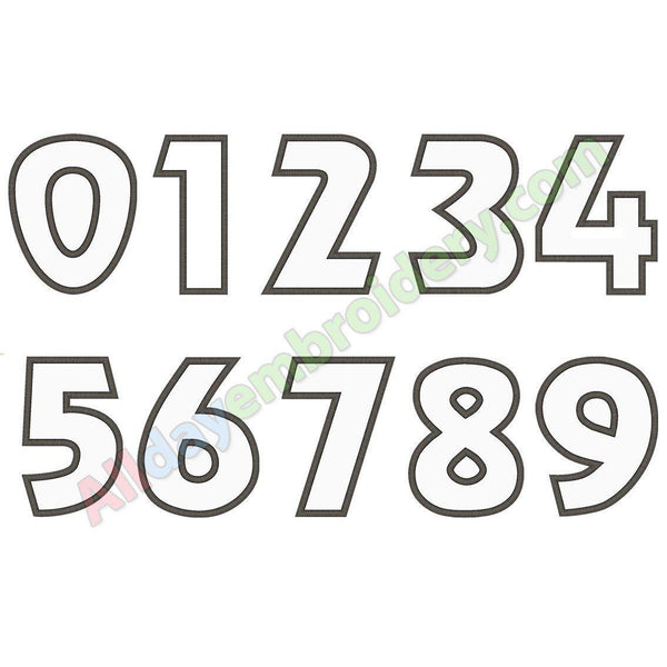 Number applique set – Alldayembroidery.com