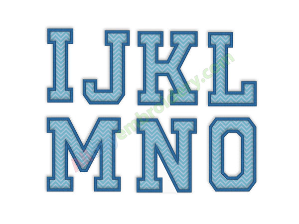 Varsity Embroidery Font. Machine embroidery design. Applique design ...