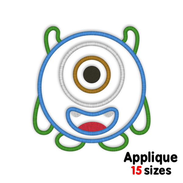 Monster Inc Applique Numbers