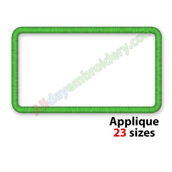 Rectangle Embroidery Design. Rectangle applique design. Machine ...