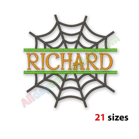 Spider Web Embroidery Design. Machine embroidery design ...