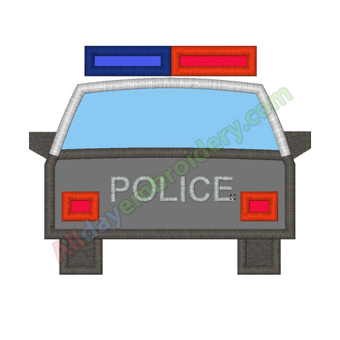 Police car embroidery design. Machine embroidery design ...