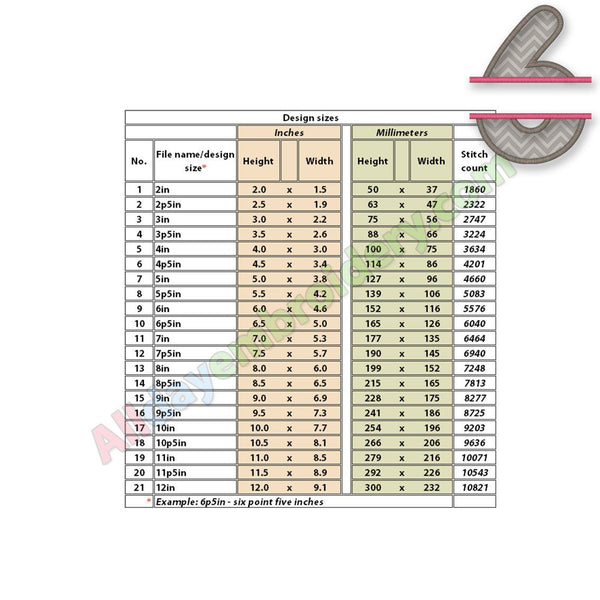 Split Number 6 Embroidery Design. Machine embroidery design. Applique ...
